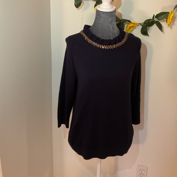 Talbots | Sweaters | Talbots Rsvp Cotton W Cashmere Blend Sweater In ...